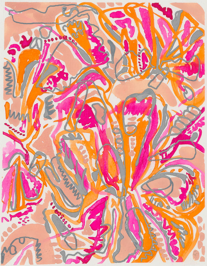 Fairground Print, Peach by Andra Eggleston | Reed Smythe & Company